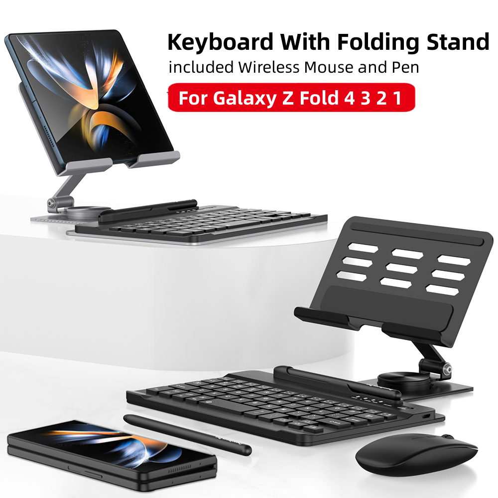Desk Stand and Bluetooth Keyboard for Samsung Galaxy Z Fold – WESTGOODIES